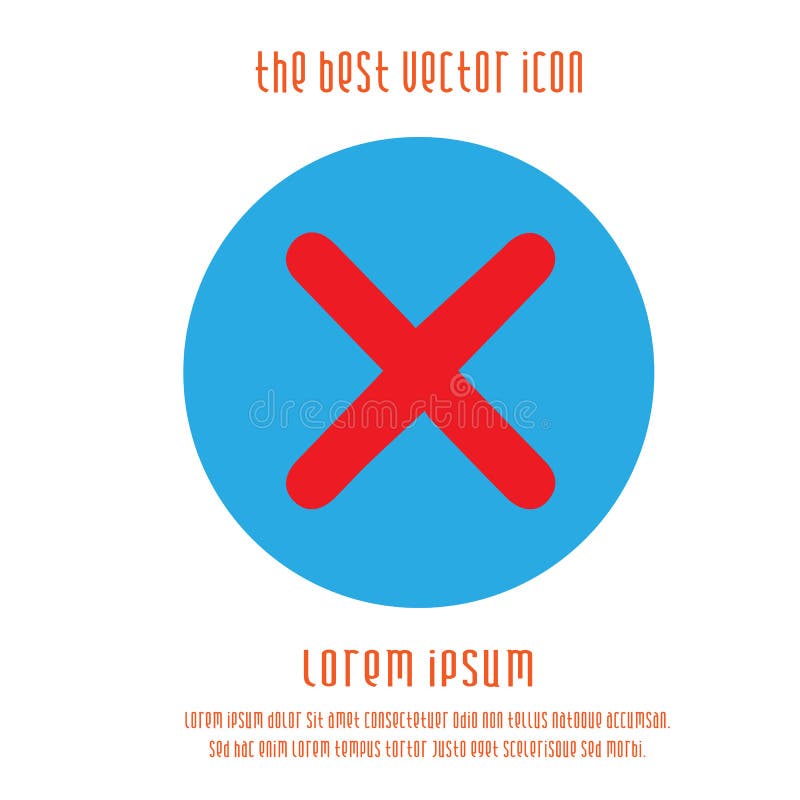 X Mark Vector Icon Eps 10. Remove Symbol Stock Vector - Illustration of ...