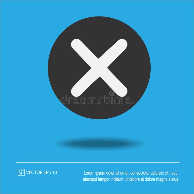 X Mark Vector Icon Eps 10. Remove Symbol Stock Vector - Illustration of ...