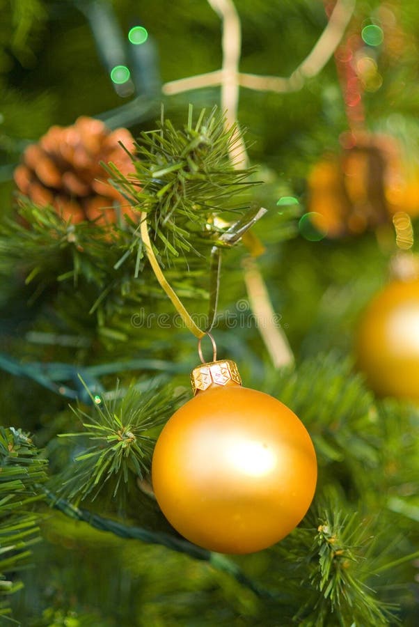 X-mas tree stock image. Image of gilding, attire, tassel - 4932125