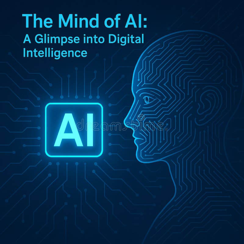 "the Mind of AI: a Glimpse into Digital Intelligence" | AI Web Design Stock Photo - Image of ...