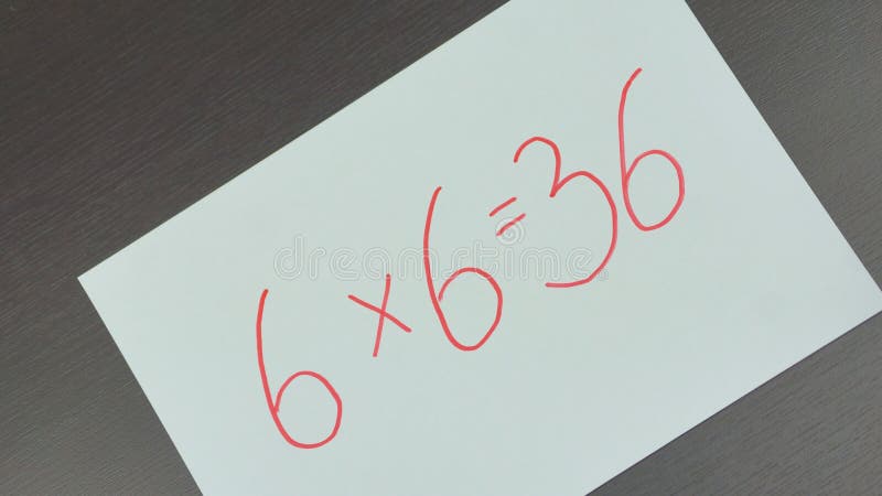 6x6 = 36. stock photo. Image of wall, pink, text, line - 215459372