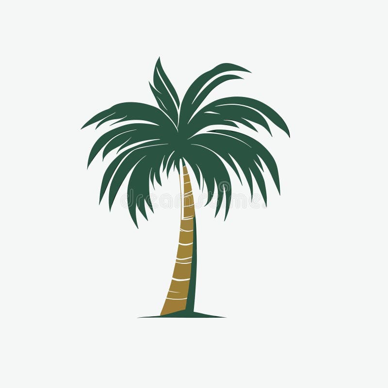 "Palma: a Vector Illustration of a Majestic Palm Tree Logo" Stock ...