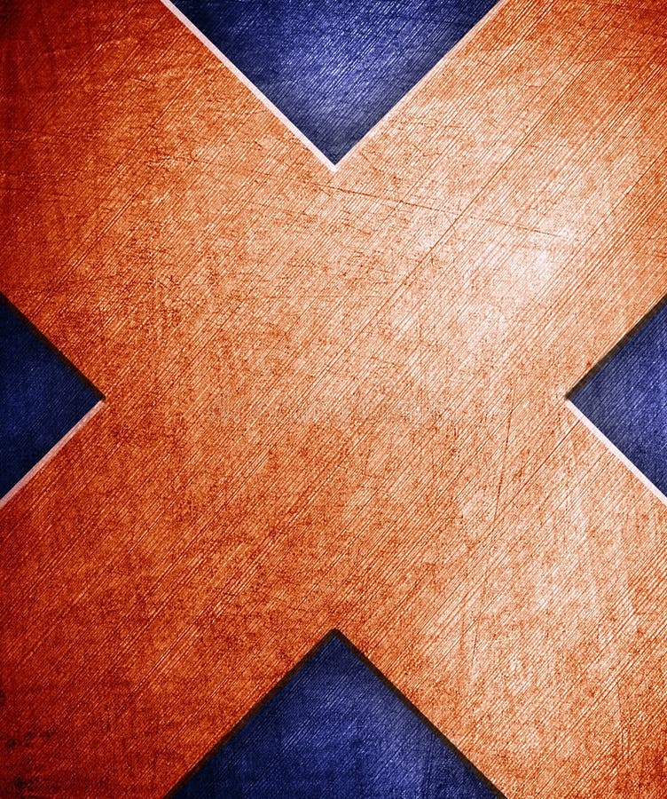 X Pattern On Metal Background Stock Illustration - Illustration of ...