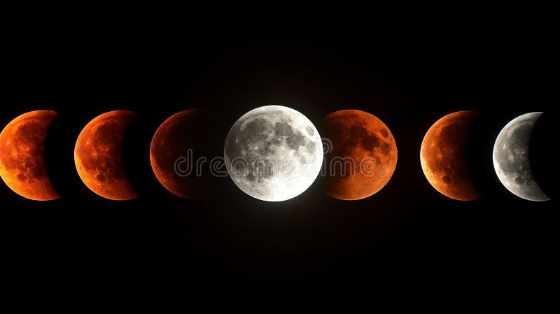 5353X3000 Pixel,300DPI,size 17.5 X 10 INC.Lunar Eclipse Pattern with ...