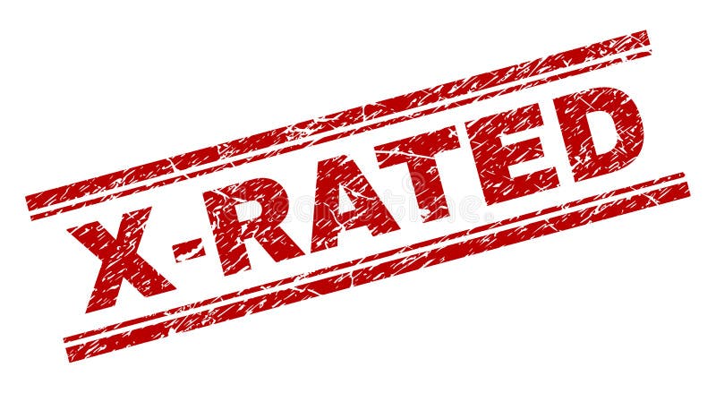 Scratched Textured X-RATED Stamp Seal Stock Vector - Illustration of ...