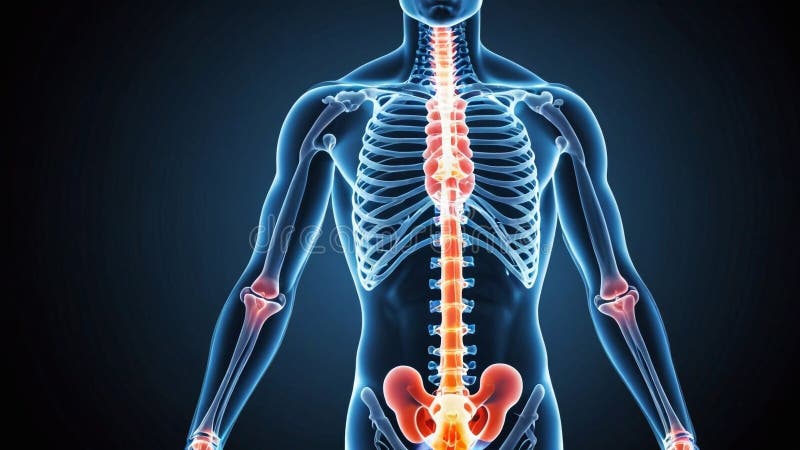 X-ray Body Anatomy Generate Ai Stock Illustration - Illustration of ...