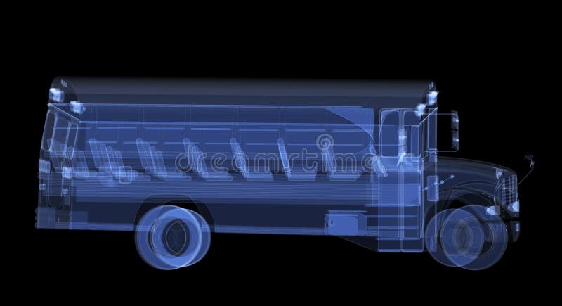 X-ray bus isolated stock illustration. Illustration of xray - 185669907