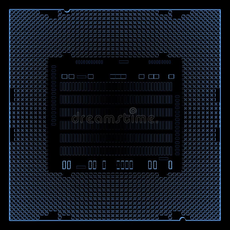 X-ray Chipset for Semiconductor Manufacturing Stock Illustration ...