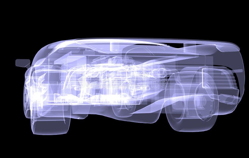 X-ray concept car stock illustration. Illustration of closeup - 40302073