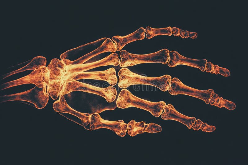X-Ray Hand Bones, Medical Visualization, Anatomy Study, Educational ...