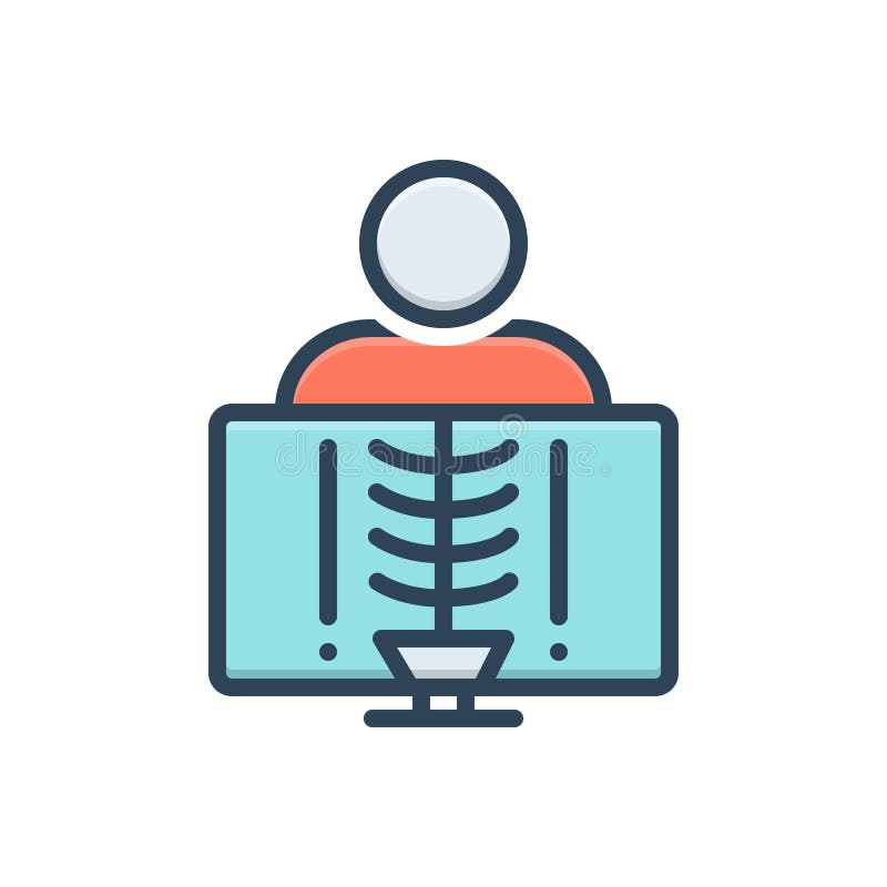 Radiology and Medical Services Flat Icon Stock Vector - Illustration of ...