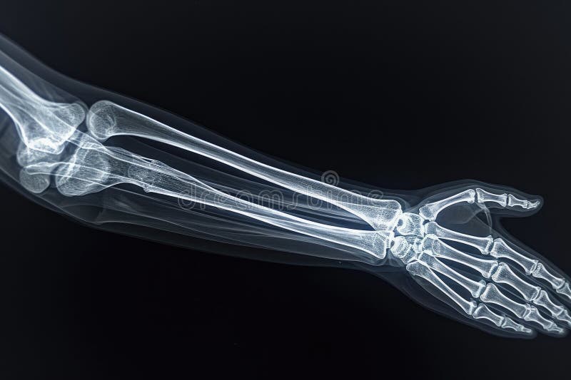 This X-ray Image Captures the Detailed Structure of a Hand, Showcasing ...