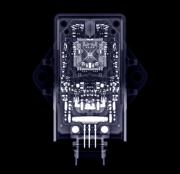X-ray Image of Engine Control Unit or ECU in Motorcycle or Bigbike ...