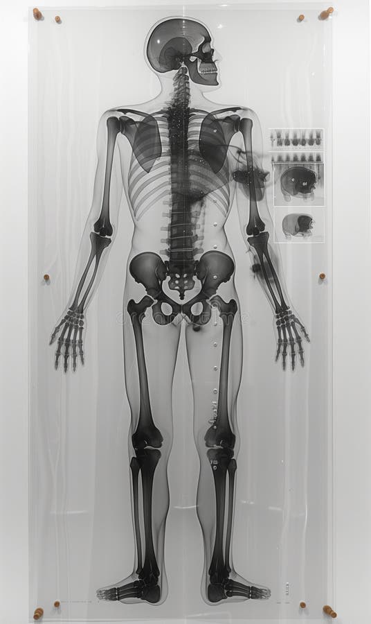 X-ray Image of the Human Body Stock Illustration - Illustration of ...