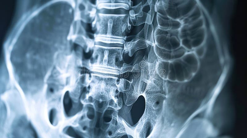 Lumbar Spine X-Ray: Detailed Sacrum and Coccyx Anatomy Image Stock ...
