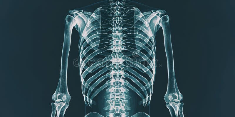 X-Ray Image of Human Skeleton Anatomy. Stock Photo - Image of diagnosis ...