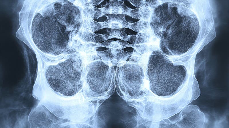 X-ray Image of the Lumbar Spine Showing Severe Degeneration, Disc ...