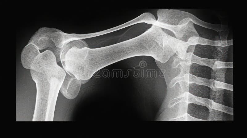 Axillary Radiograph of the Human Shoulder Joint Stock Illustration ...