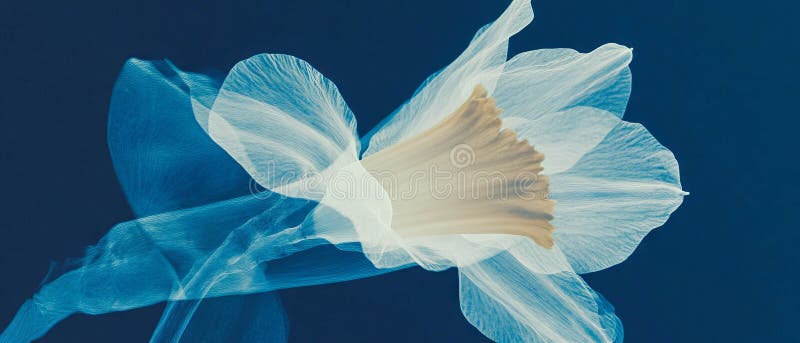X-ray Image Showcasing the Delicate Structure of a Daffodil Bloom in ...
