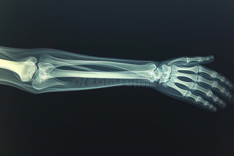 This X-ray Image Shows a Detailed View of a Human Skeletons Hand ...