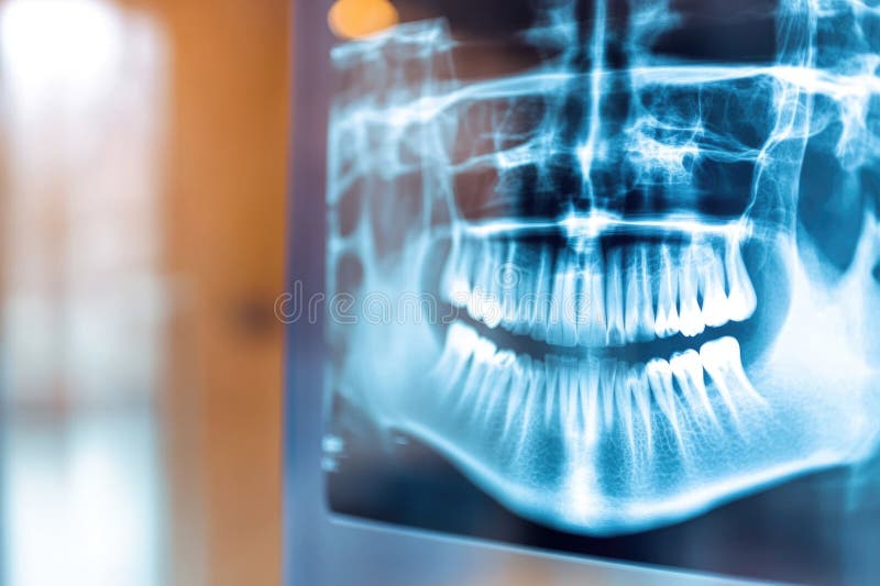 X-ray Image of a Tooth Showing a Gap Where a Tooth is Missing, Useful ...