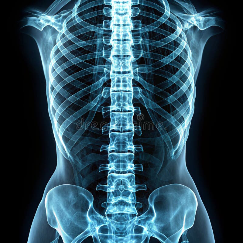 X-Ray Insight: a Completely Black Background Stock Illustration ...
