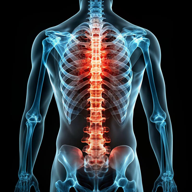 X-Ray Insight: a Completely Black Background Stock Illustration ...