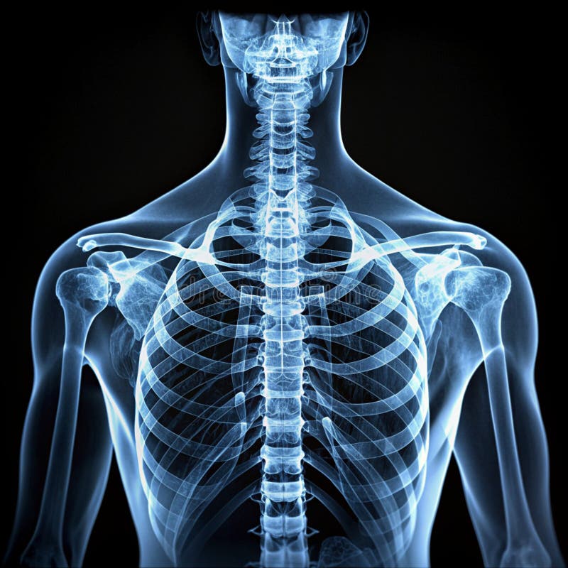 X-Ray Insight: a Completely Black Background Stock Illustration ...