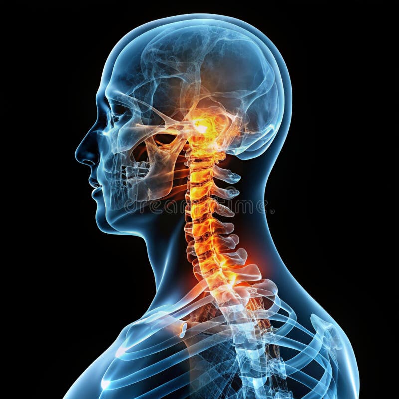 X-Ray Insight: a Completely Black Background Stock Illustration ...