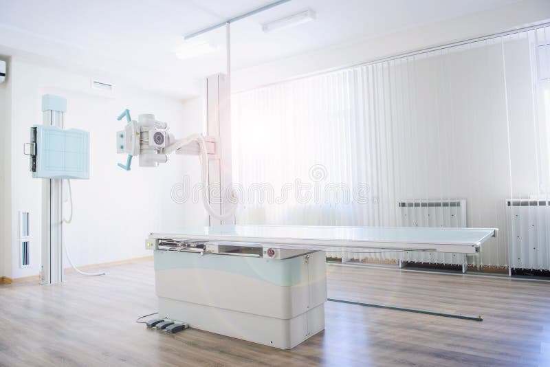 X-ray Machine and Radiology Room Stock Image - Image of examination ...
