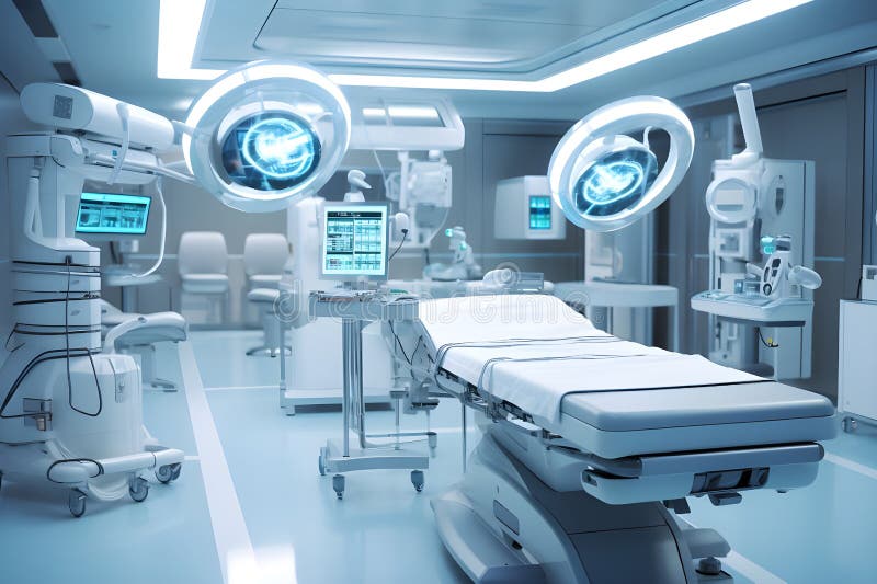 X-ray in the Operating Room - Ai Generated Stock Illustration ...