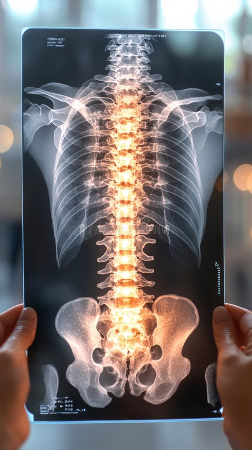 X-ray Reveals the Structure of the Spine and Pelvis, Highlighting ...