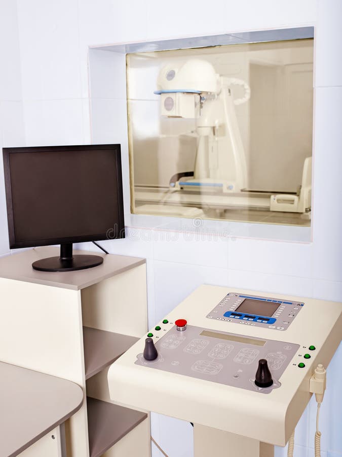 CT (CAT) Scan Monitor Room stock photo. Image of clinic - 10378048