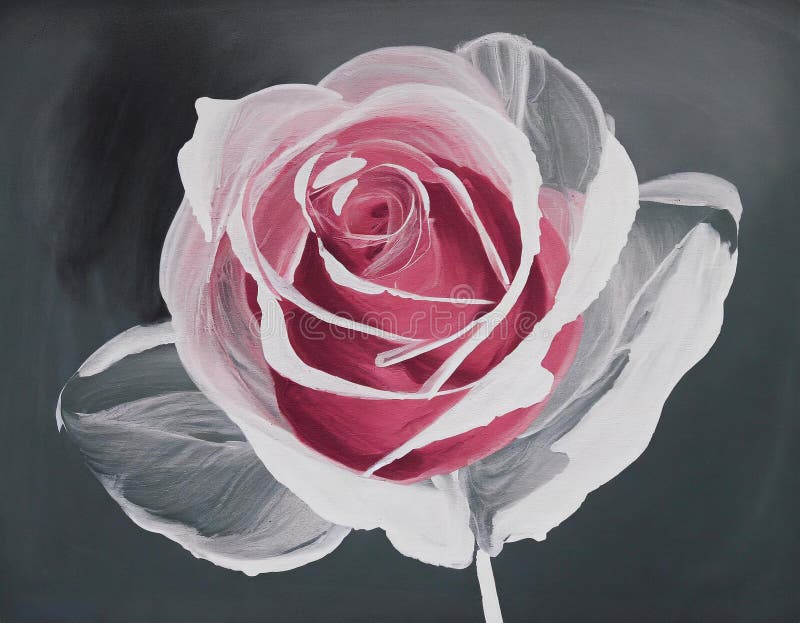 An X-ray of a Rose-generated by Ai Stock Illustration - Illustration of ...