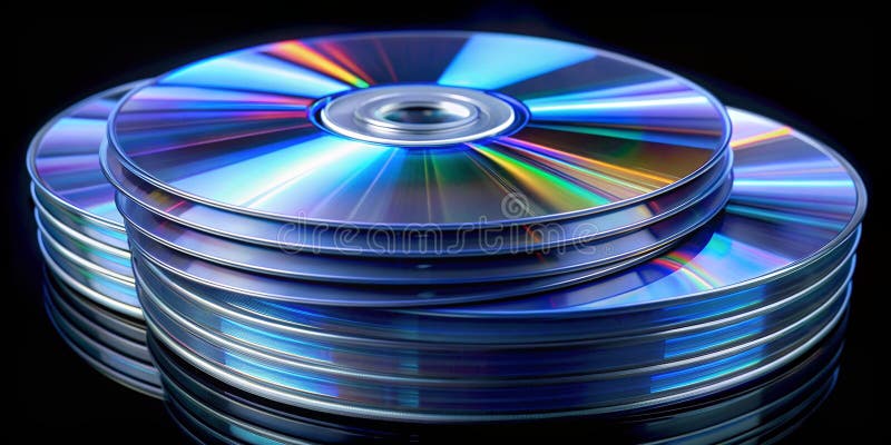 X Ray Scan of a Stack of CDs Revealing the Layers and Reflections AI ...
