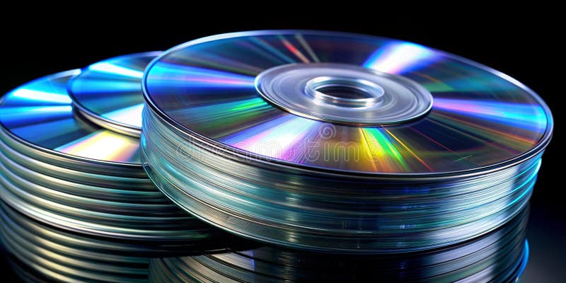 X Ray Scan of a Stack of CDs Revealing the Layers and Reflections ...