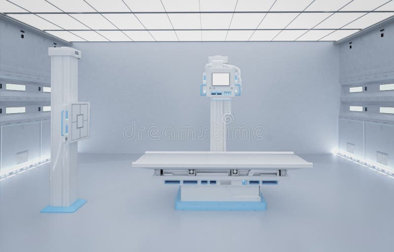 Hospital Radiology Room with Mri Scanner and X-ray Machine Stock ...