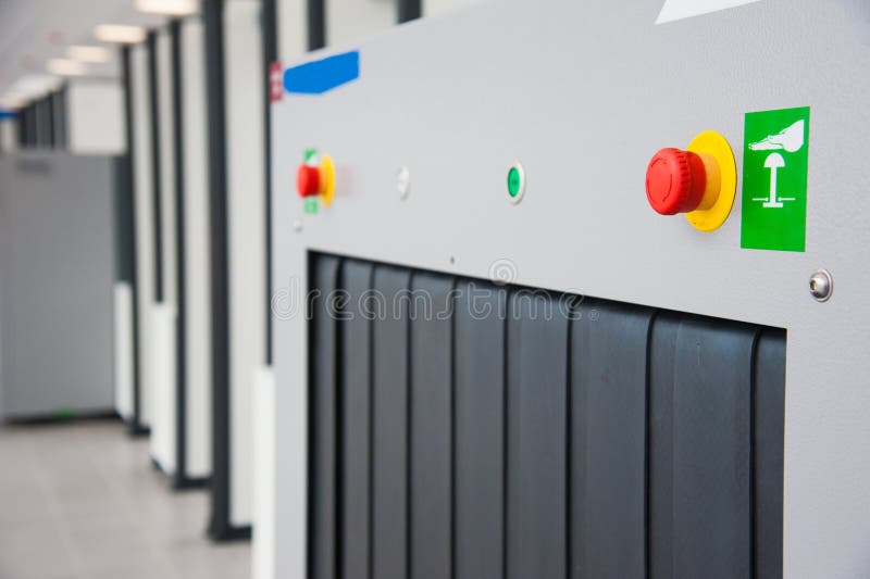 X-ray Scanner at Security Checkpoint Stock Photo - Image of detector ...
