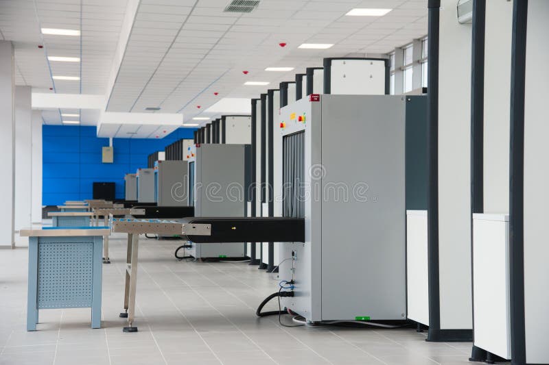 X-ray Scanner at Security Checkpoint Stock Photo - Image of terminal ...