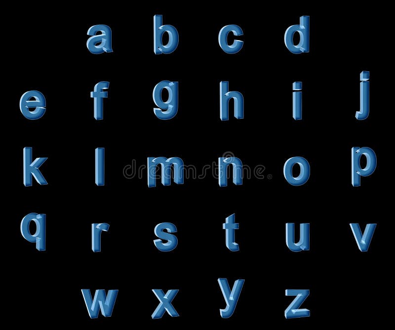 X-ray Small Letters Alphabet Stock Illustration - Illustration of side ...