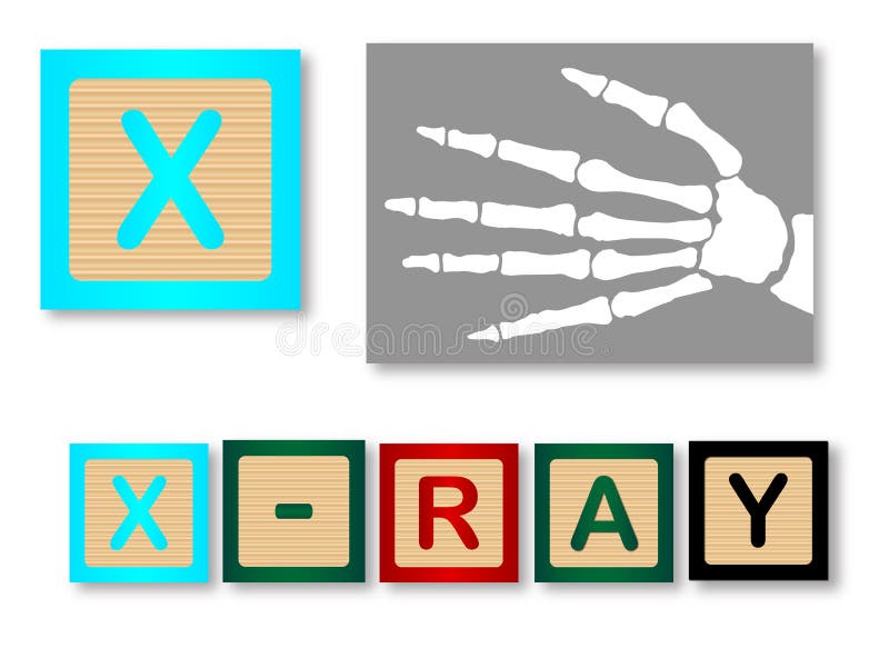X is for X Ray stock vector. Illustration of children - 116690290