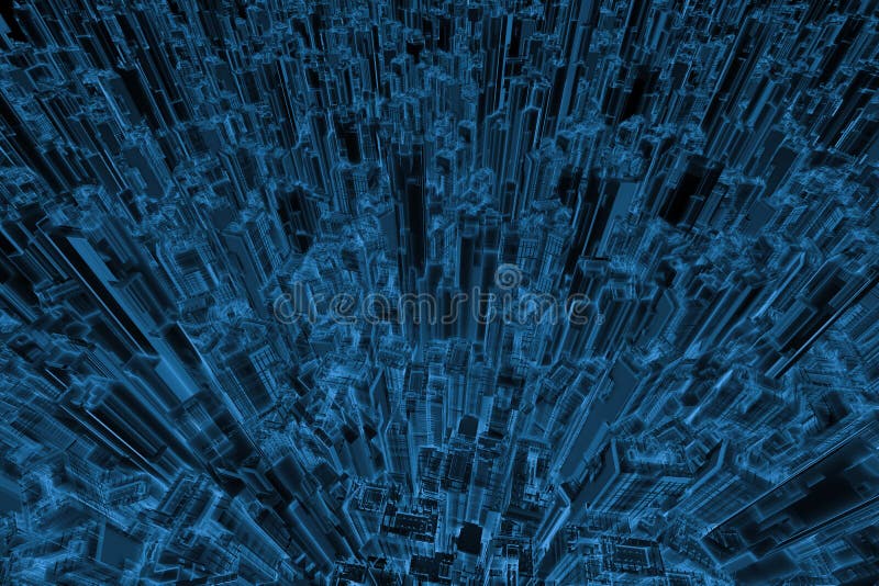 X ray urban city stock illustration. Illustration of illuminated - 82573089