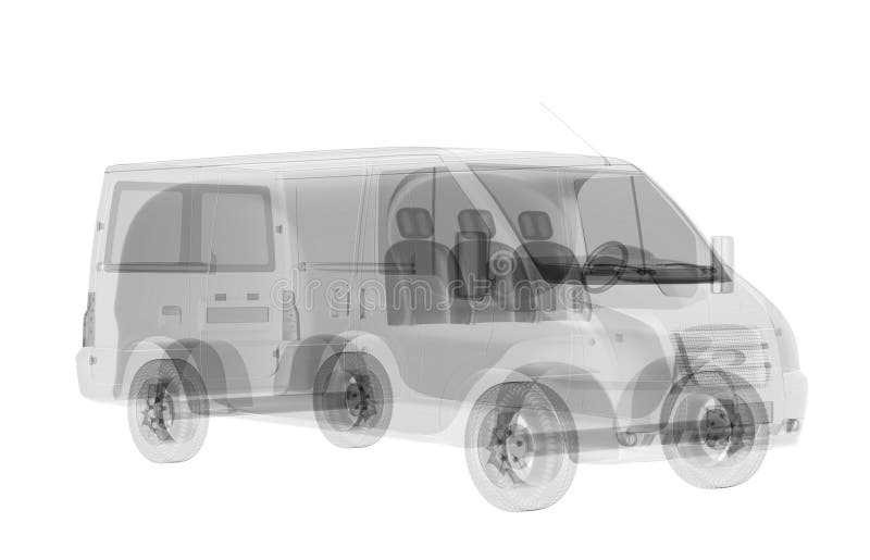 X-ray car isolated stock illustration. Illustration of radiography ...