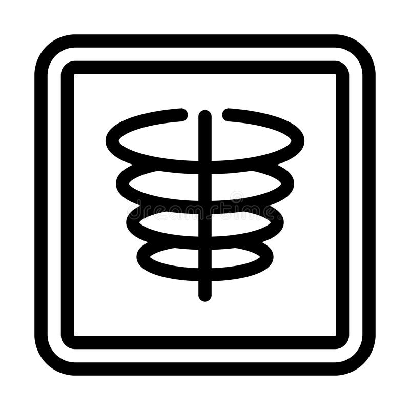 X-Ray Vector Thick Line Icon for Personal and Commercial Use Stock ...