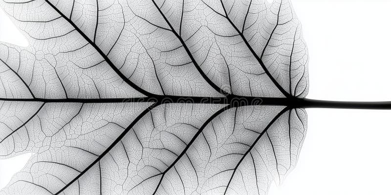 X-ray View of Leaf Structure. Detailed Venation Pattern Used in ...