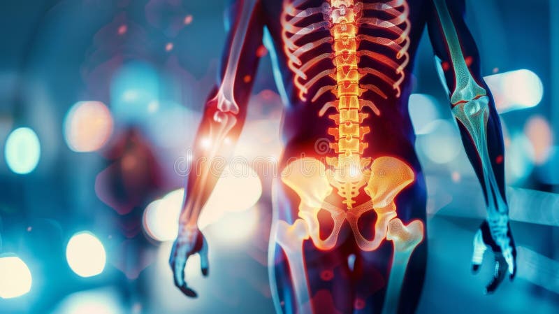 X ray vision human body stock illustration. Illustration of structure ...