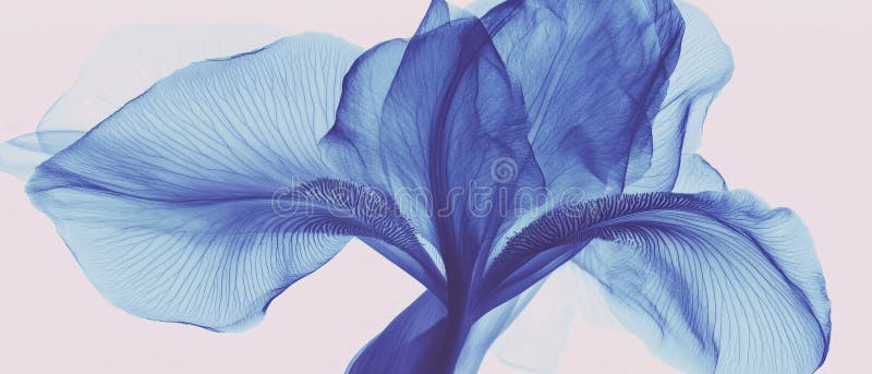 X-ray Visualization of Iris Flower Showcasing Intricate Details and ...
