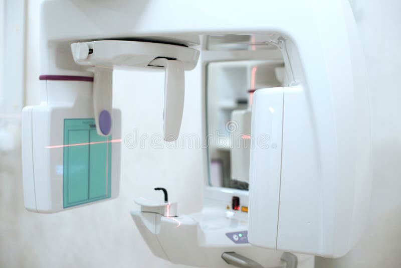 X-ray Diagnostics of Teeth. Digital X-ray Diagnostic Complex Stock ...