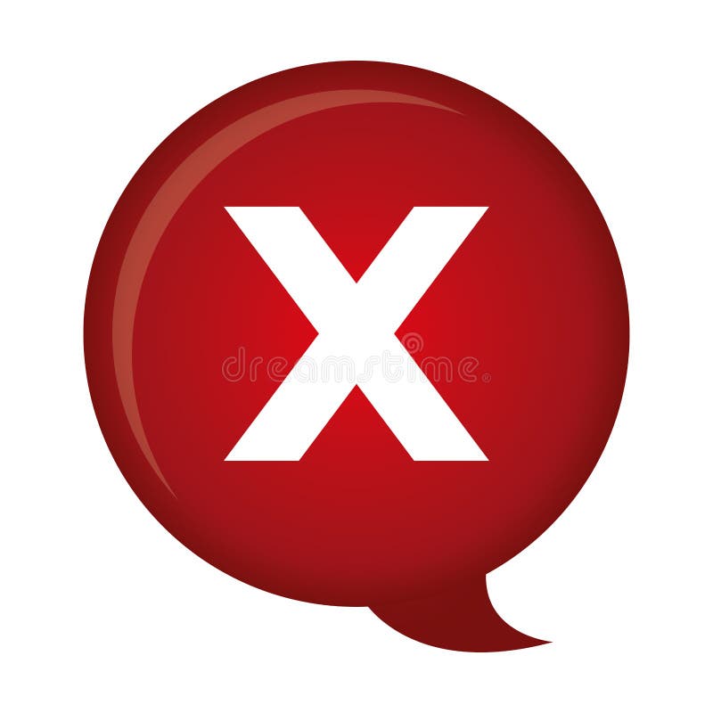 X reject icon image stock vector. Illustration of hand - 83955612