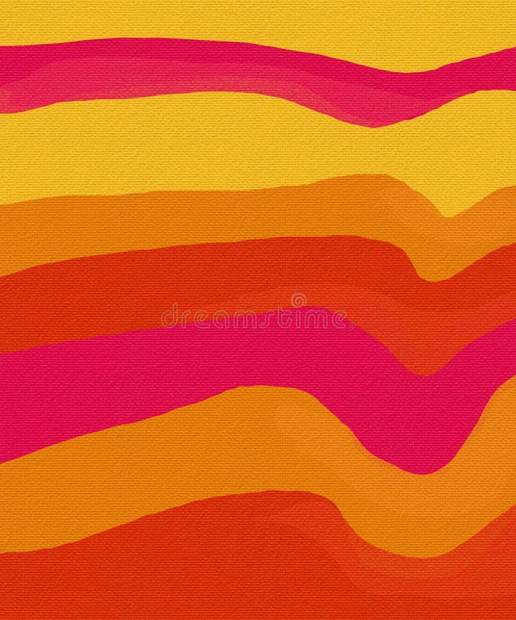 90s Vintage Yellow and Pink Themed Psychedelic Pattern Stock ...